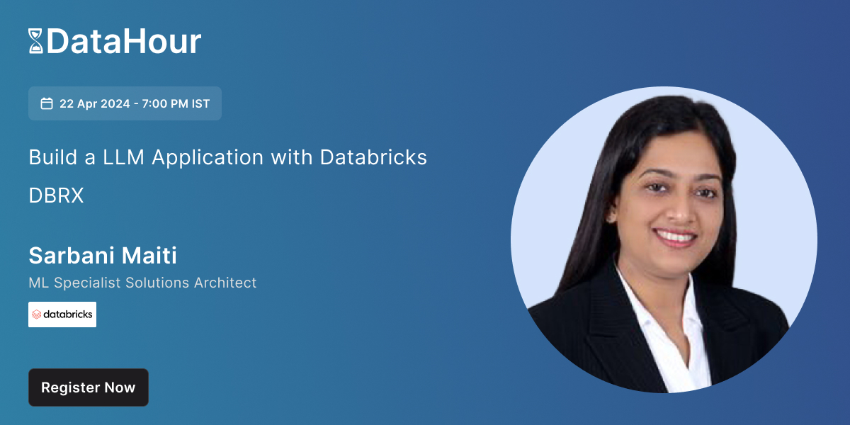 DataHour: Build a LLM Application with Databricks DBRX